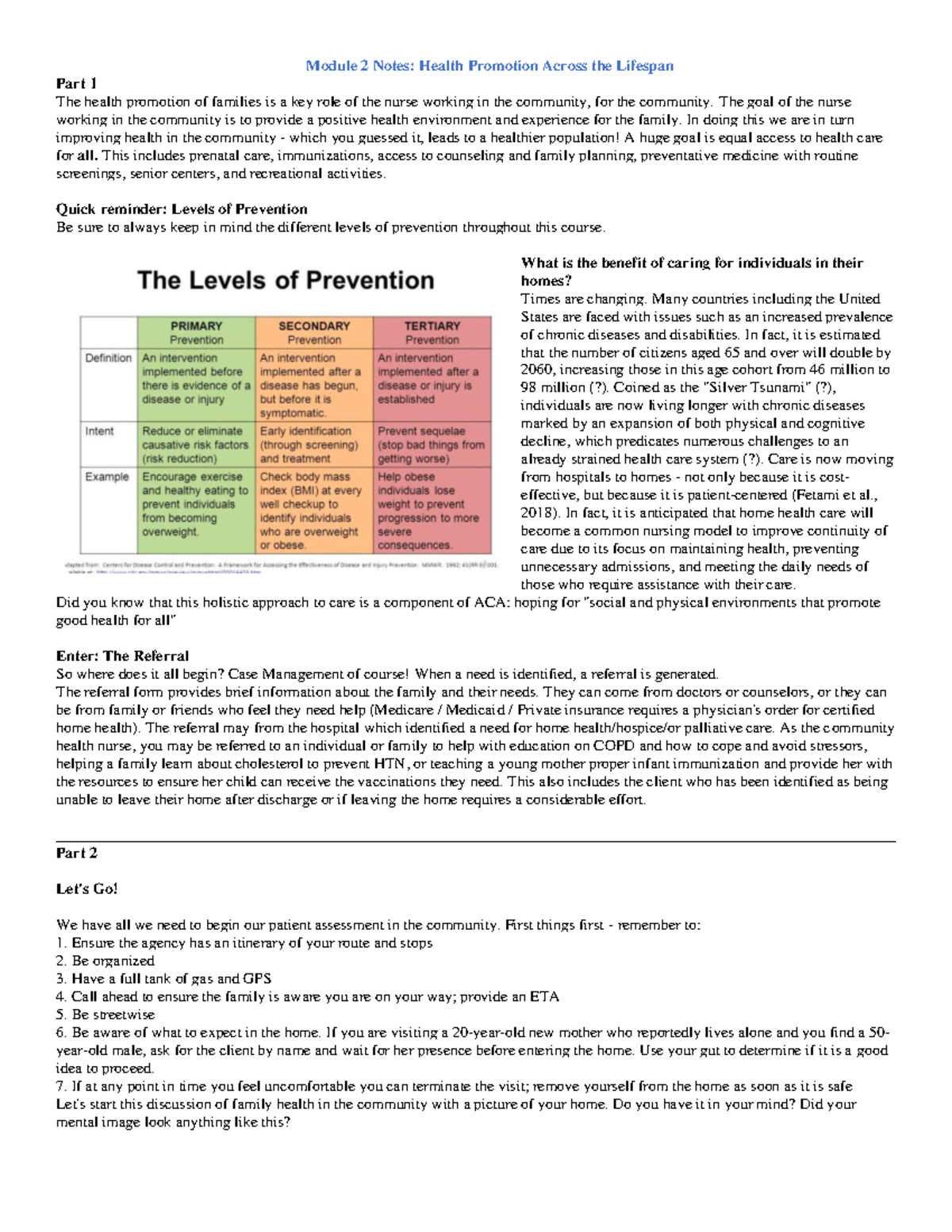 Module 2 notes - Taryn Burhanna, Tamara Fox, Jennifer Metheney, and ...