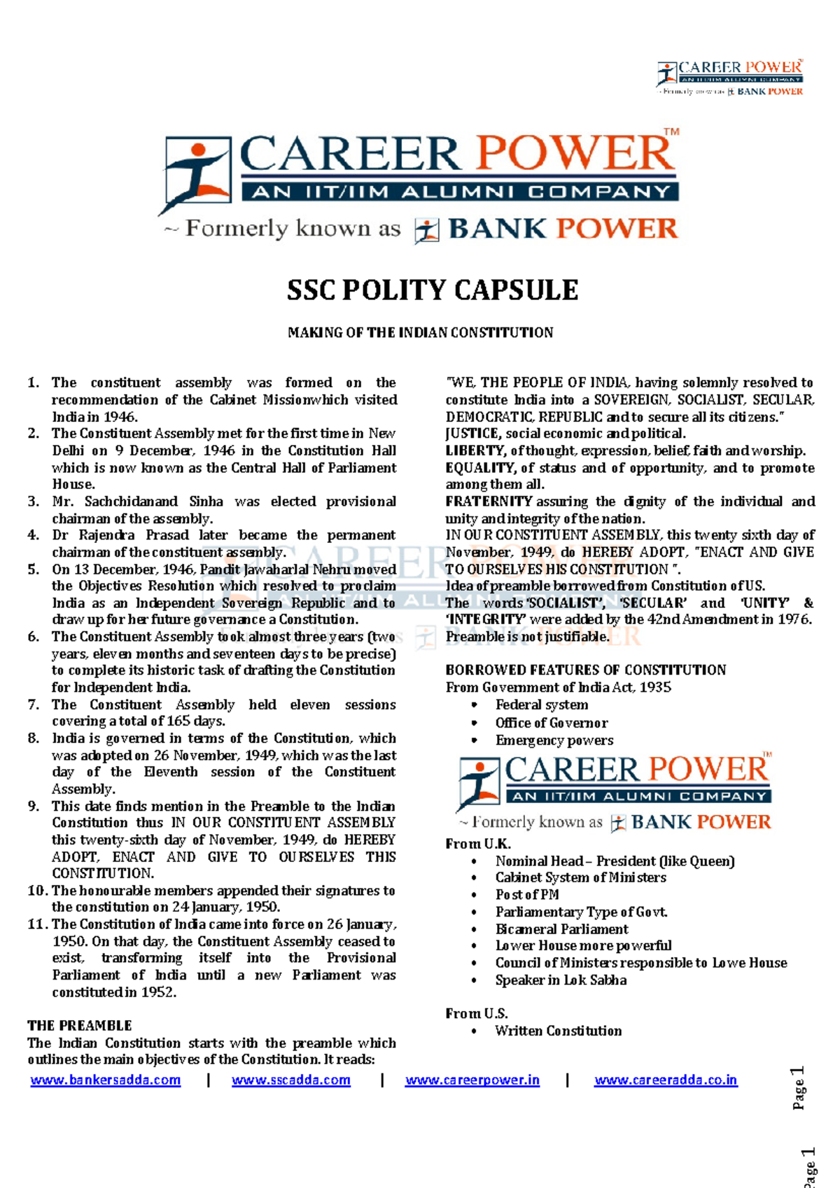 Polity-Capsule - detail indian polity notes for exam purpose ...