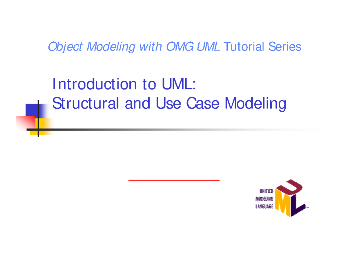 Introduction to UML: Structural and Use Case Modeling - net/~jpolias/FLW/Images/FallingWater The ...