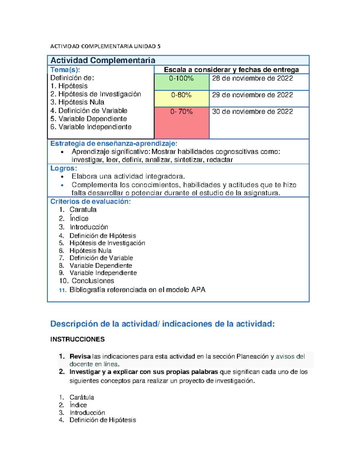 MFIN Actividad Complementaria Unidad 5 - ACTIVIDAD COMPLEMENTARIA UNIDAD 5 Actividad ...