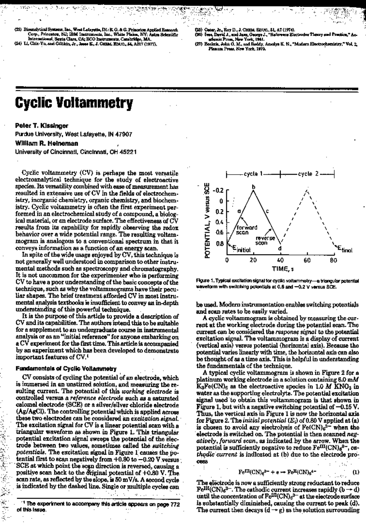 CV Article - cyclic voltammetry explained - (23) Bioanalytical Systems ...
