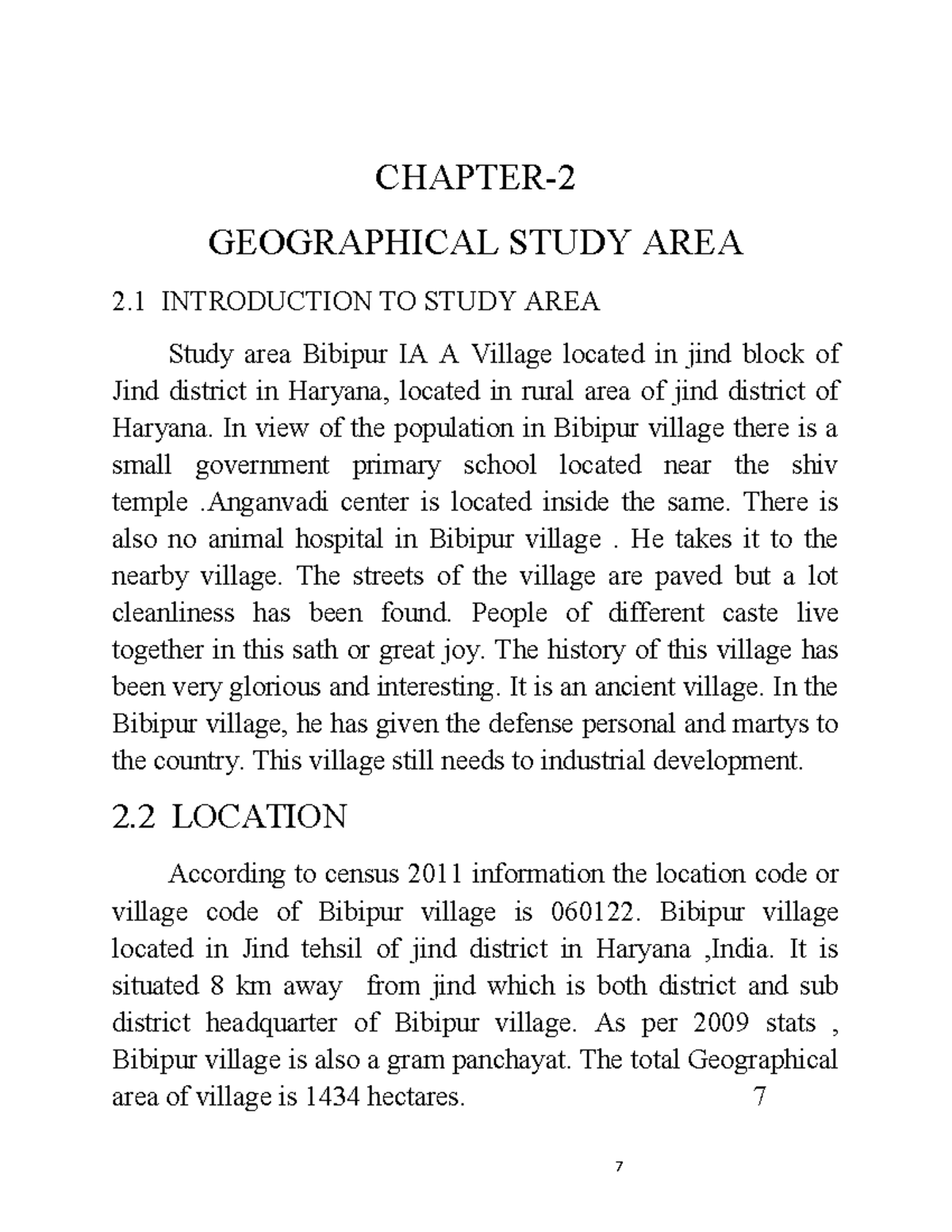 Geographical study area - CHAPTER- GEOGRAPHICAL STUDY AREA 2 ...