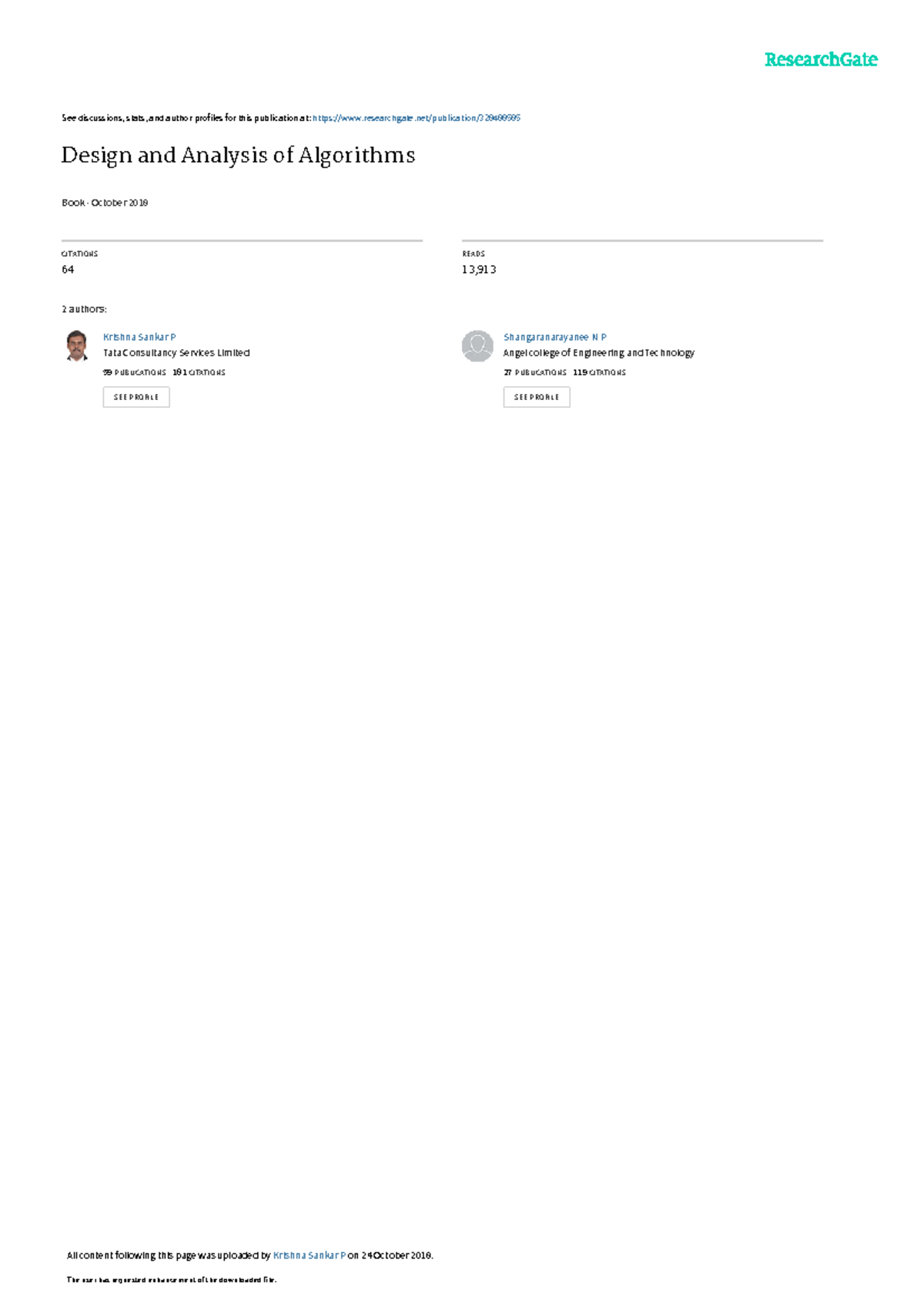 Sharing Design and Analysis of Algorithms CS8452 lecture notes - See ...
