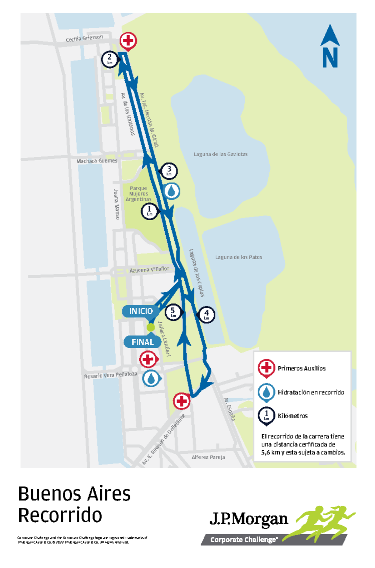 2022 J.P. Morgan Corporate Challenge Buenos Aires Course Map - Buenos ...