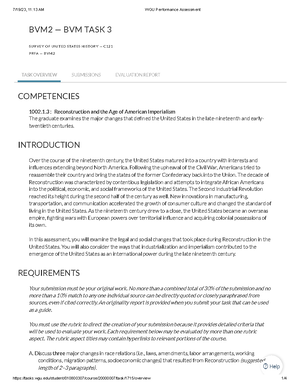 D082 Task 2 submission - D082 Task 2 Template and Tips To access the official Task Instructions ...