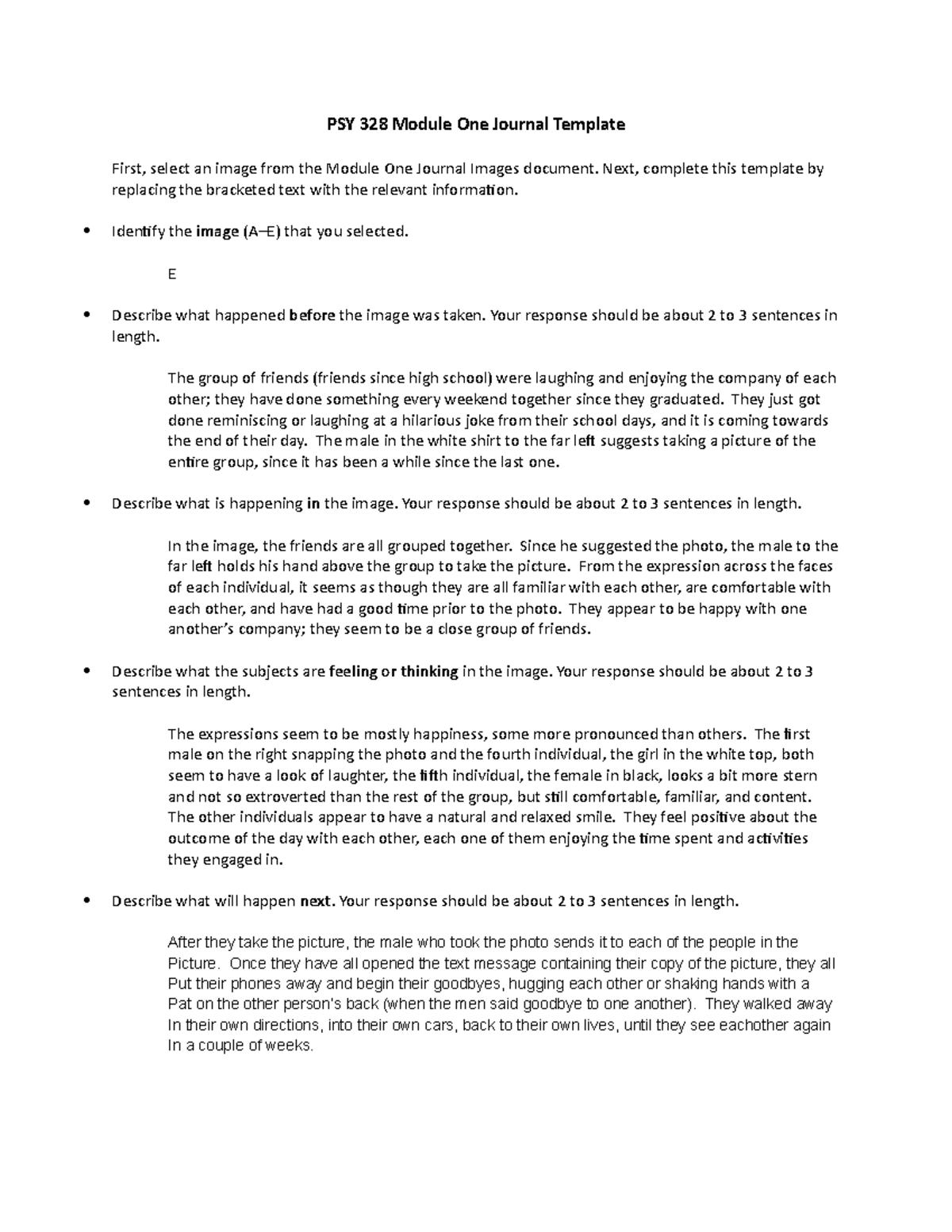 Journal one module one - i got an a on this assignment - PSY 328 Module ...