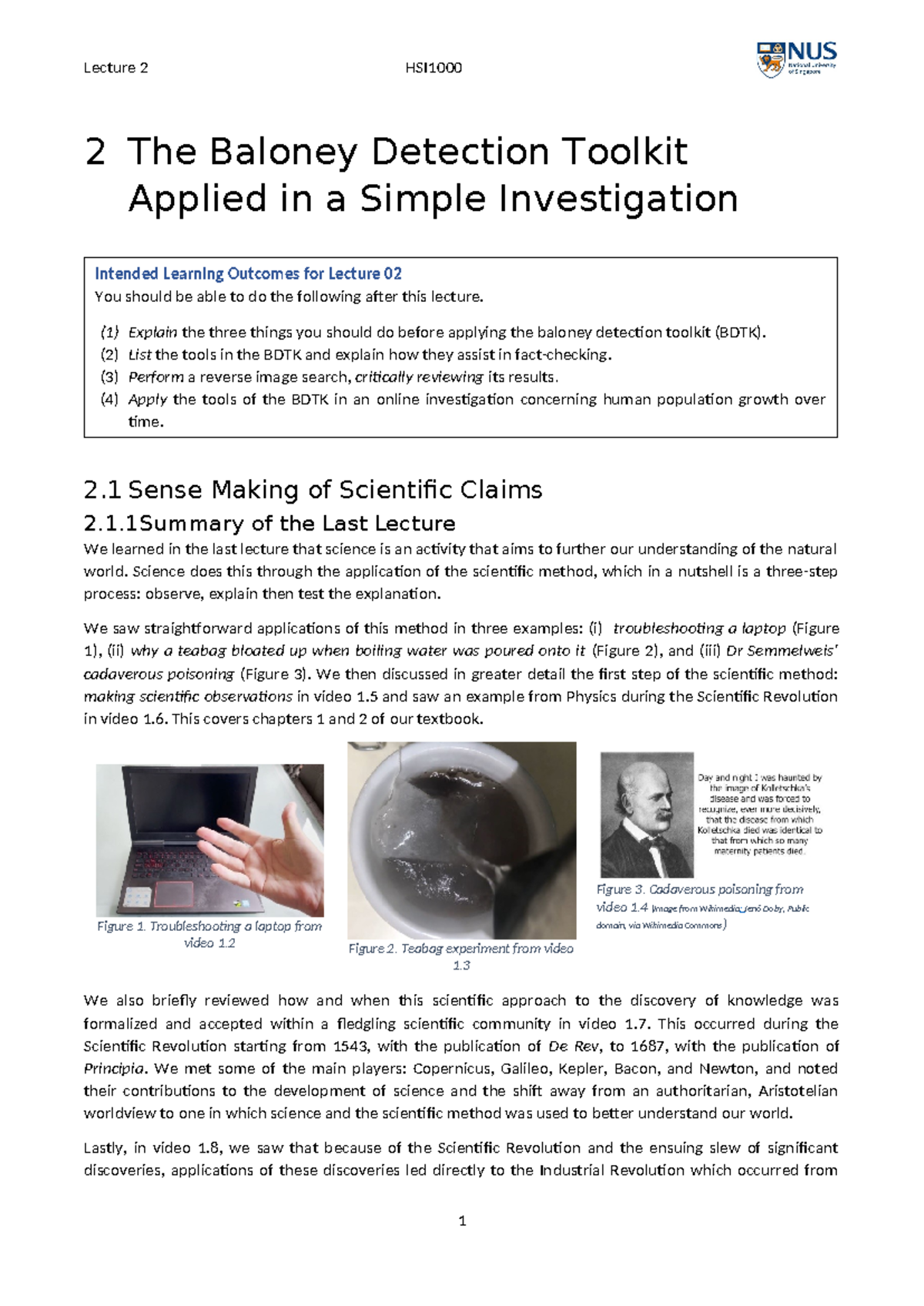 L02 Detailed Notes - 2 The Baloney Detection Toolkit Applied in a ...