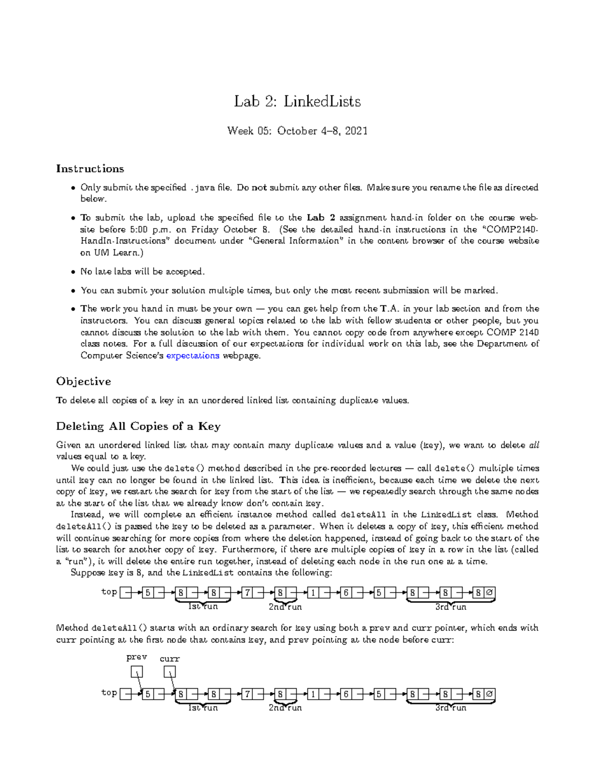 Lab2-COMP2140-Fall2021 - COMP 2140 - U of M - Studocu
