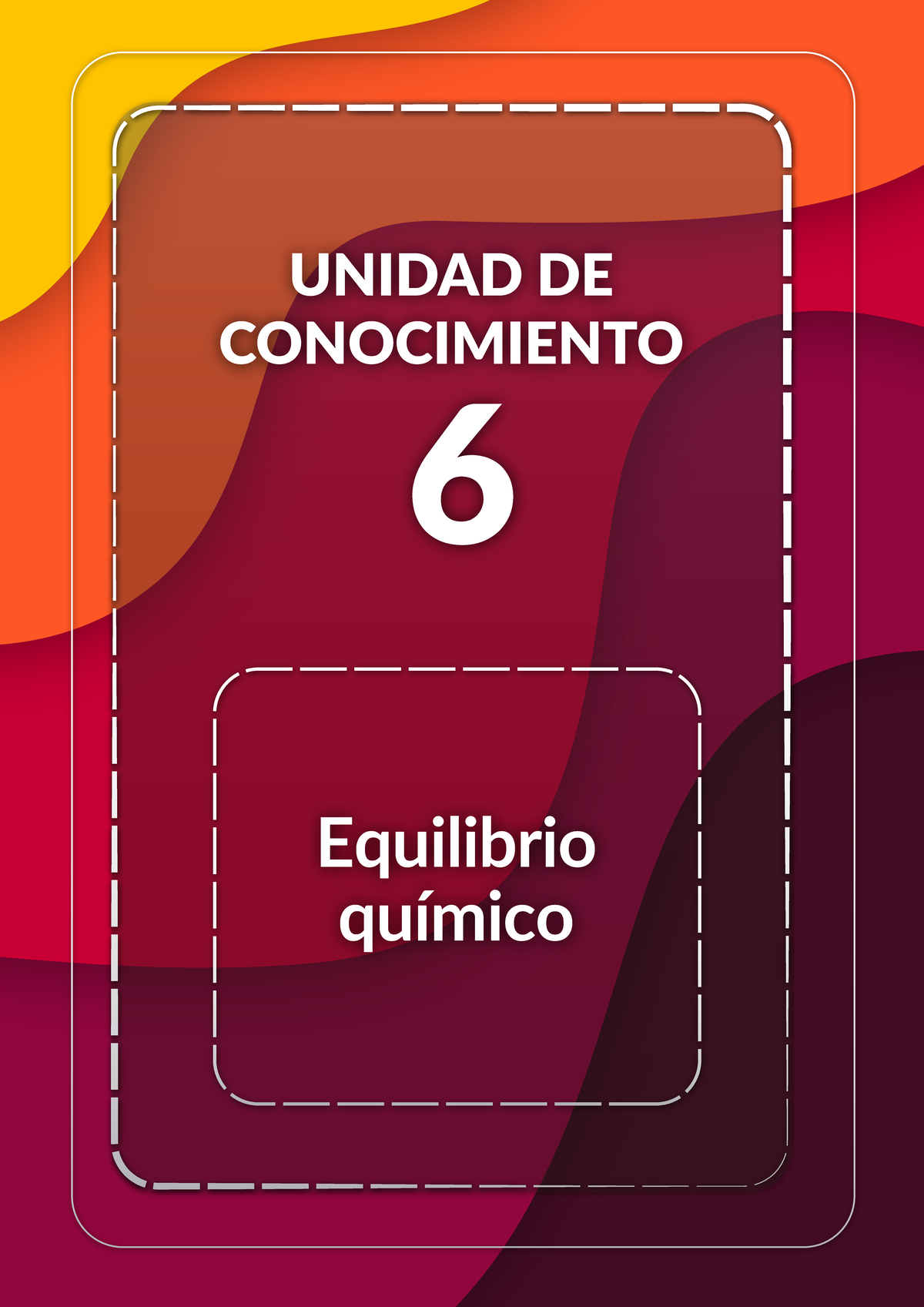 Profundiza U 6 - pdf visto en clase - UNIDAD DE CONOCIMIENTO Equilibrio químico 6 ESTEQUIOMETRÍA ...