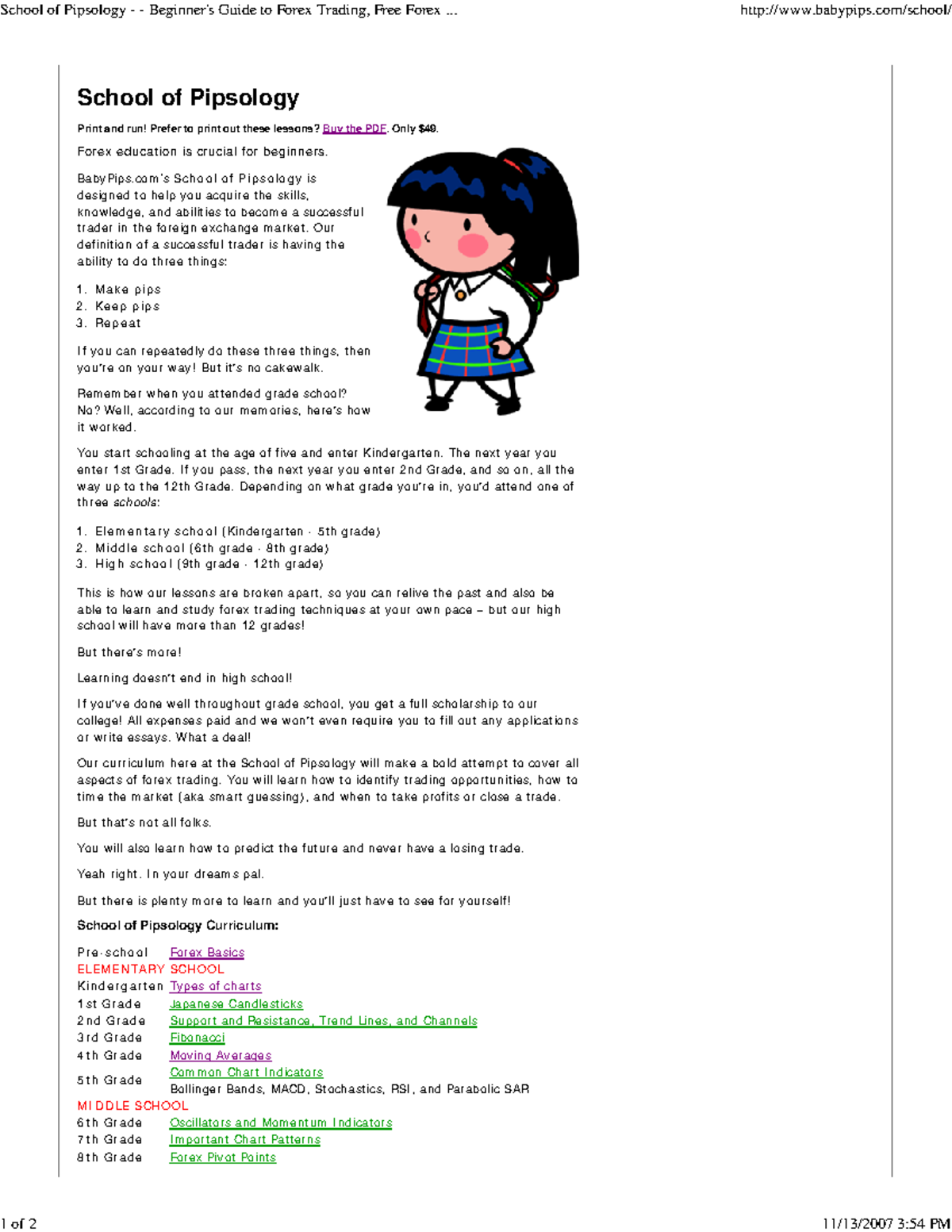 Babypips - Go jajdjbs - School of Pipsology - Beginner's Guide to Forex ...