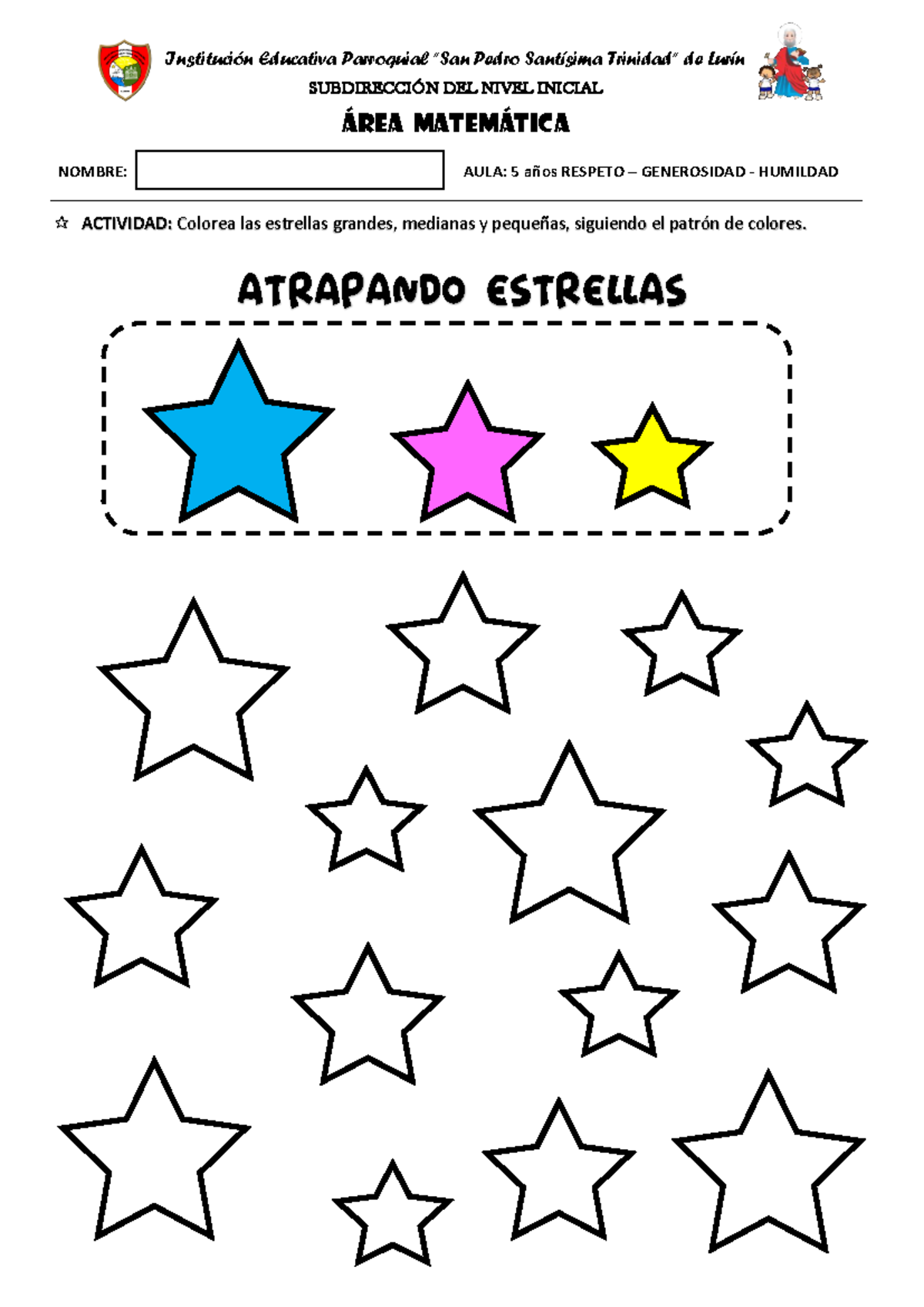 DOC 902202 - SUBDIRECCIÓN DEL NIVEL INICIAL ÁREA MATEMÁTICA NOMBRE ...