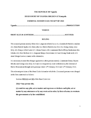 Human rights in uganda constitution - Amnesty International August 1994 ...