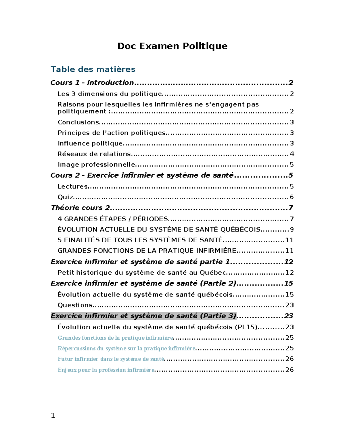 Doc Examen Politique - Doc Examen Politique Cours 1 - Introduction Les 3 dimensions du politique ...