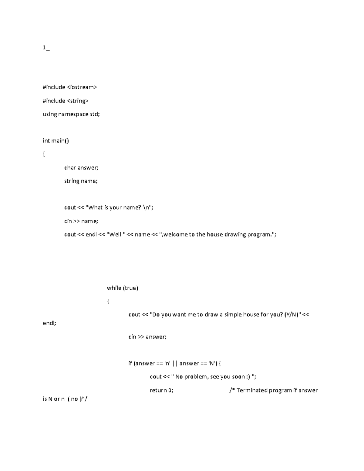 Assigmenet 1 coen 243 - 1_ #include #include using namespace std; - Studocu