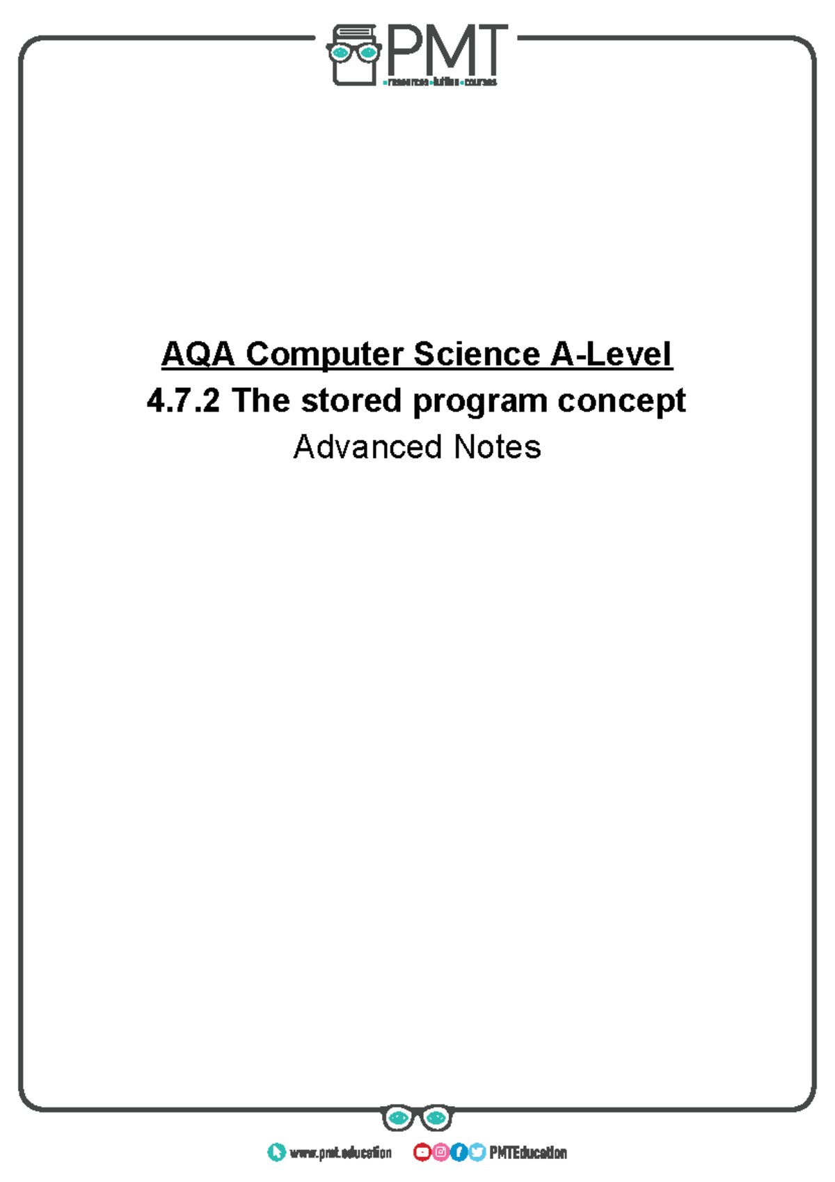 7.2. The Stored Program Concept - CSCI-C 211 - AQA Computer Science A ...