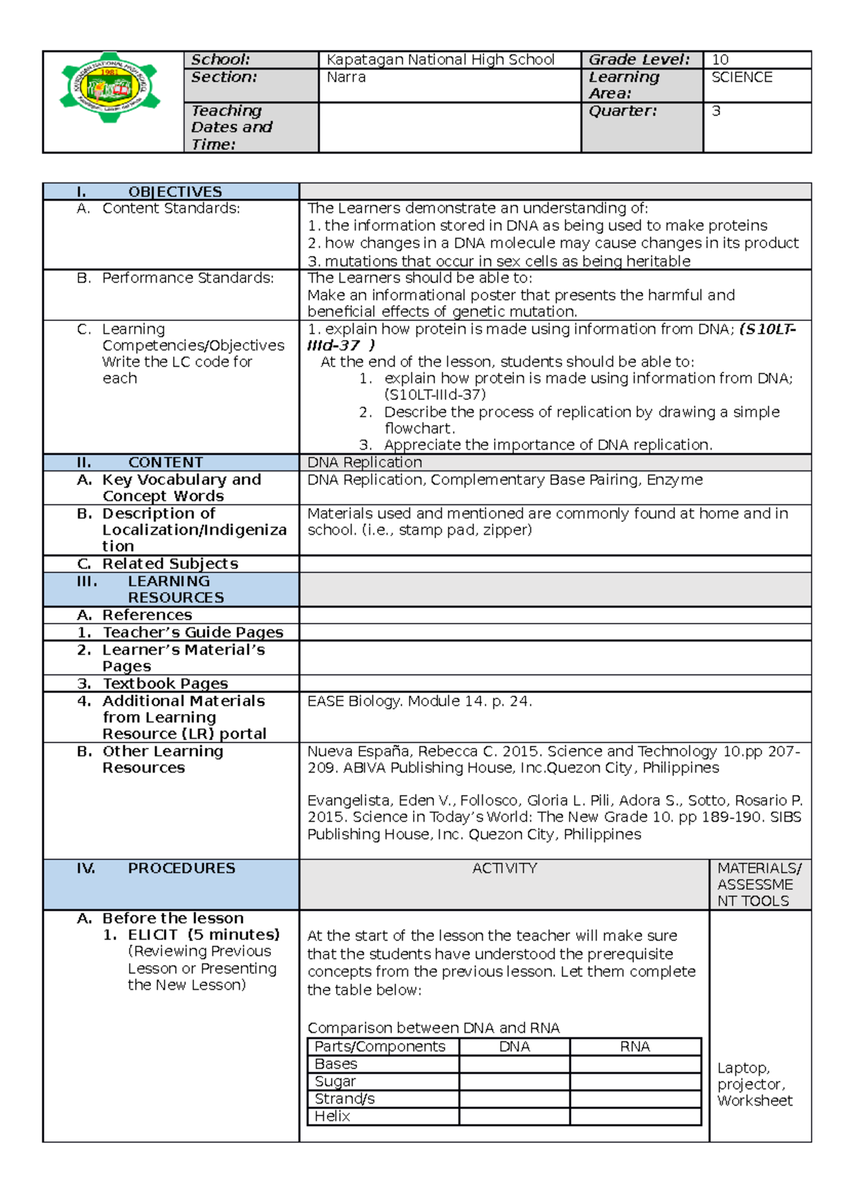 School-grade-level-section-learning-area-teaching-dates-and-time ...