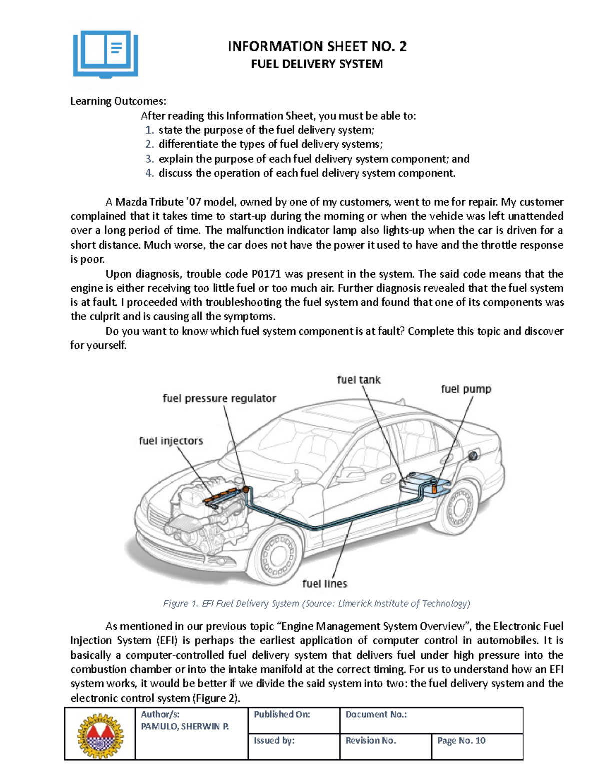 11 Information Sheet NO 2 EMS - INFORMATION SHEET NO. 2 FUEL DELIVERY ...