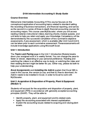 D104 Unit 4 051423 ans - test prep unit 4 - Unit 4 Depreciation ...