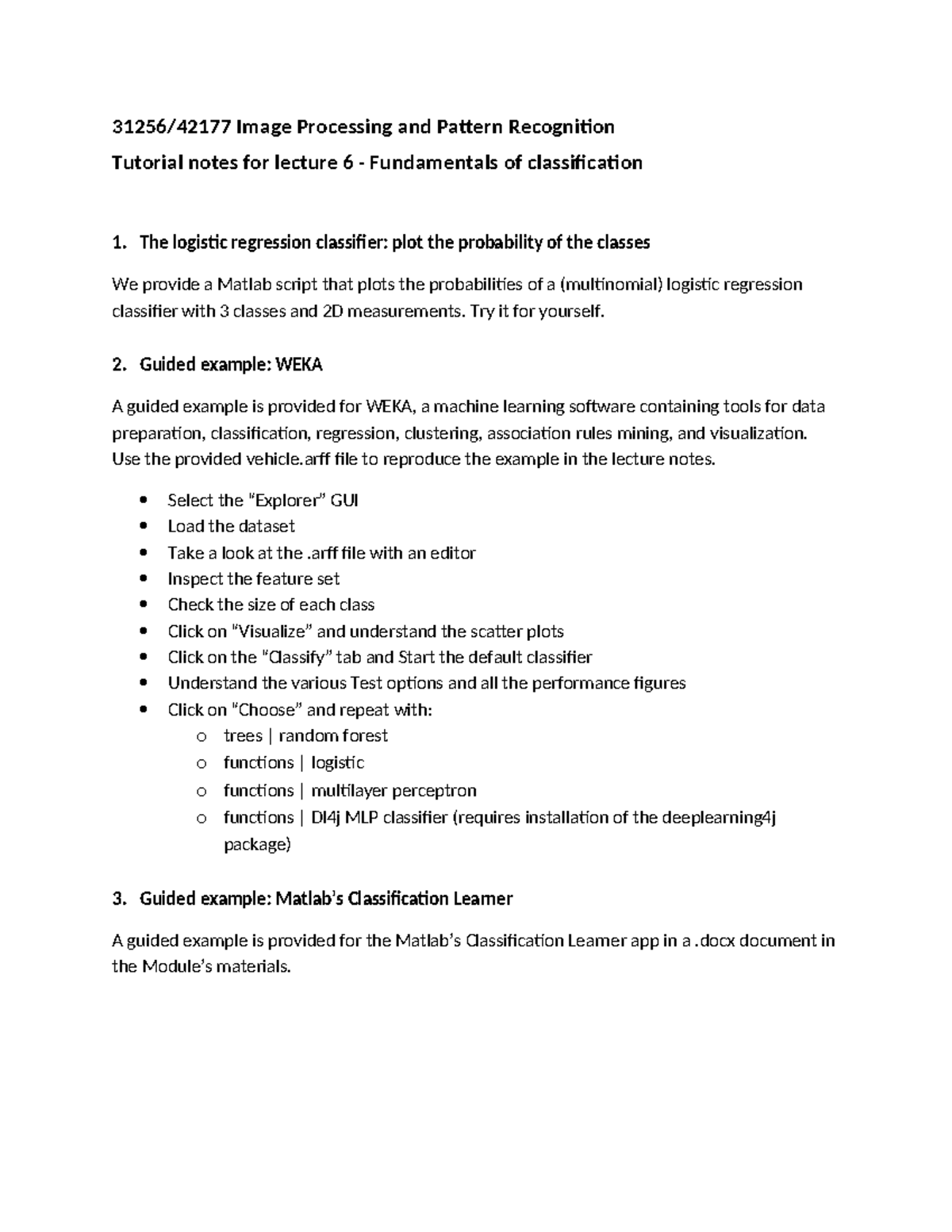 Tutorial Lec 6 V4 31256 42177 Image Processing And Pattern Recognition Tutorial Notes For