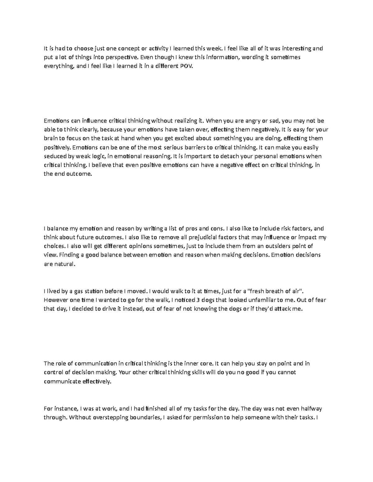 HUM 115- Discussion WK 2 - It is had to choose just one concept or ...