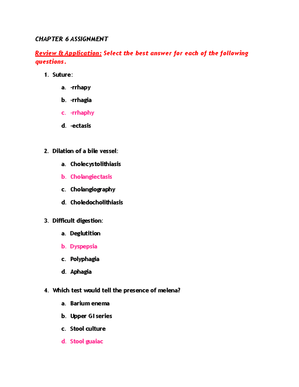 My chapter 6 - It was for studying purposes - CHAPTER 6 ASSIGNMENT ...
