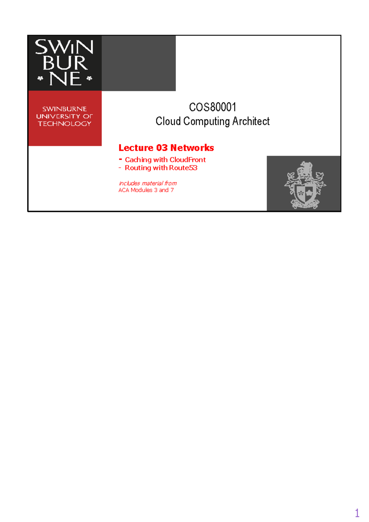 Lecture 03 Network Caching And Routing 0 1 Cos Cloud Computing