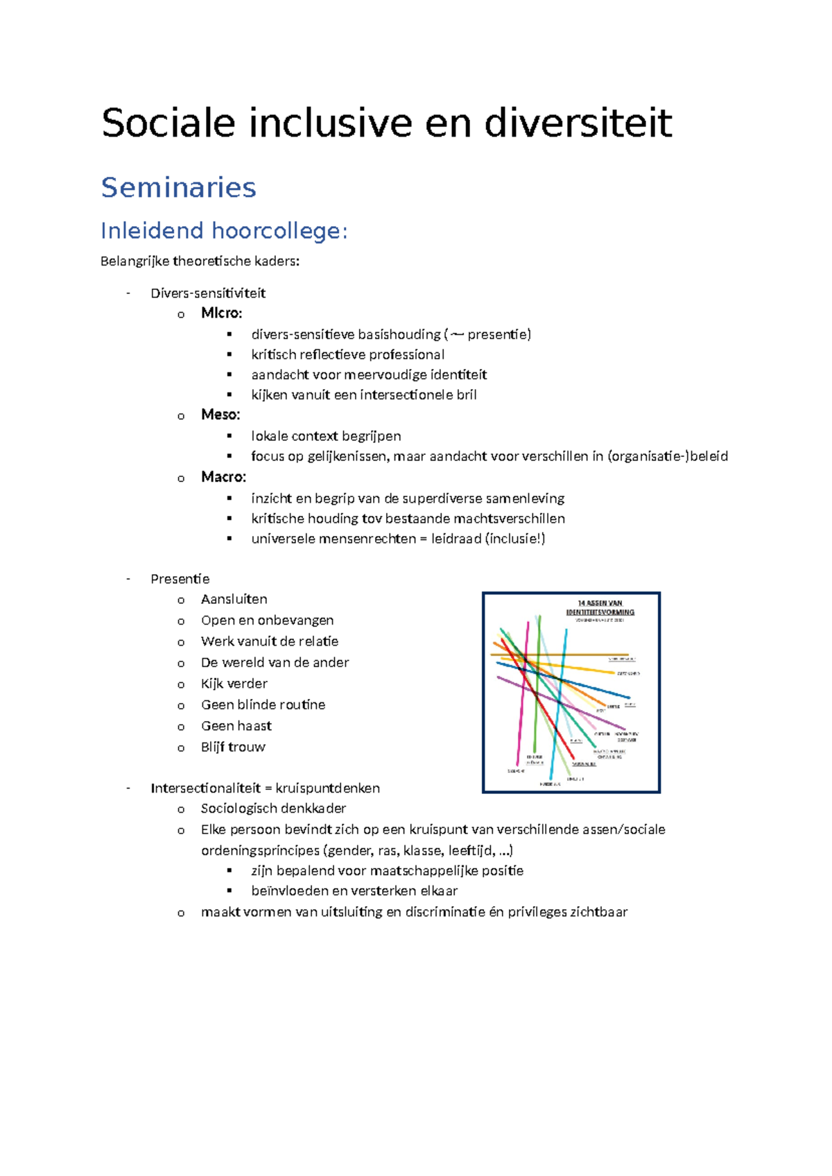 Sv sociale inclusie en diversiteit II - Sociale inclusive en diversiteit Seminaries Inleidend ...