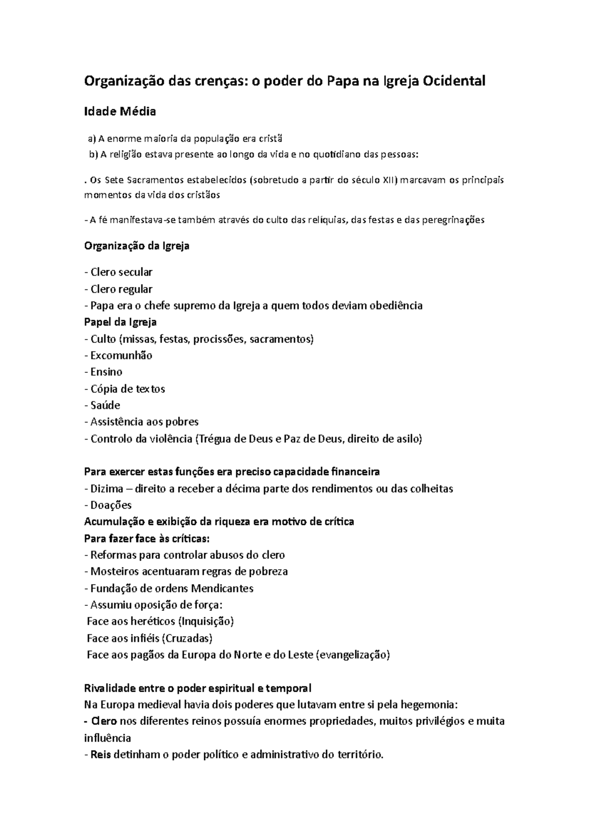 Organização crenças Coesão face ao - Organização das crenças: o poder ...