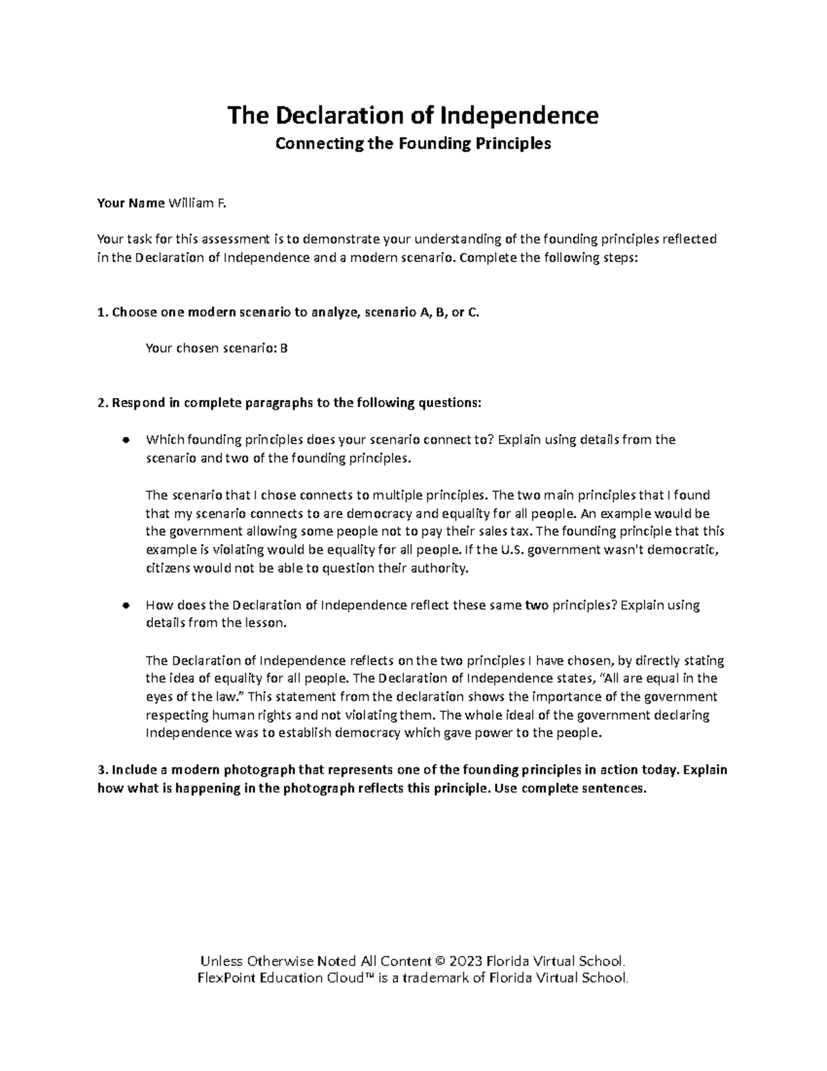 The declaration of independence template - The Declaration of ...