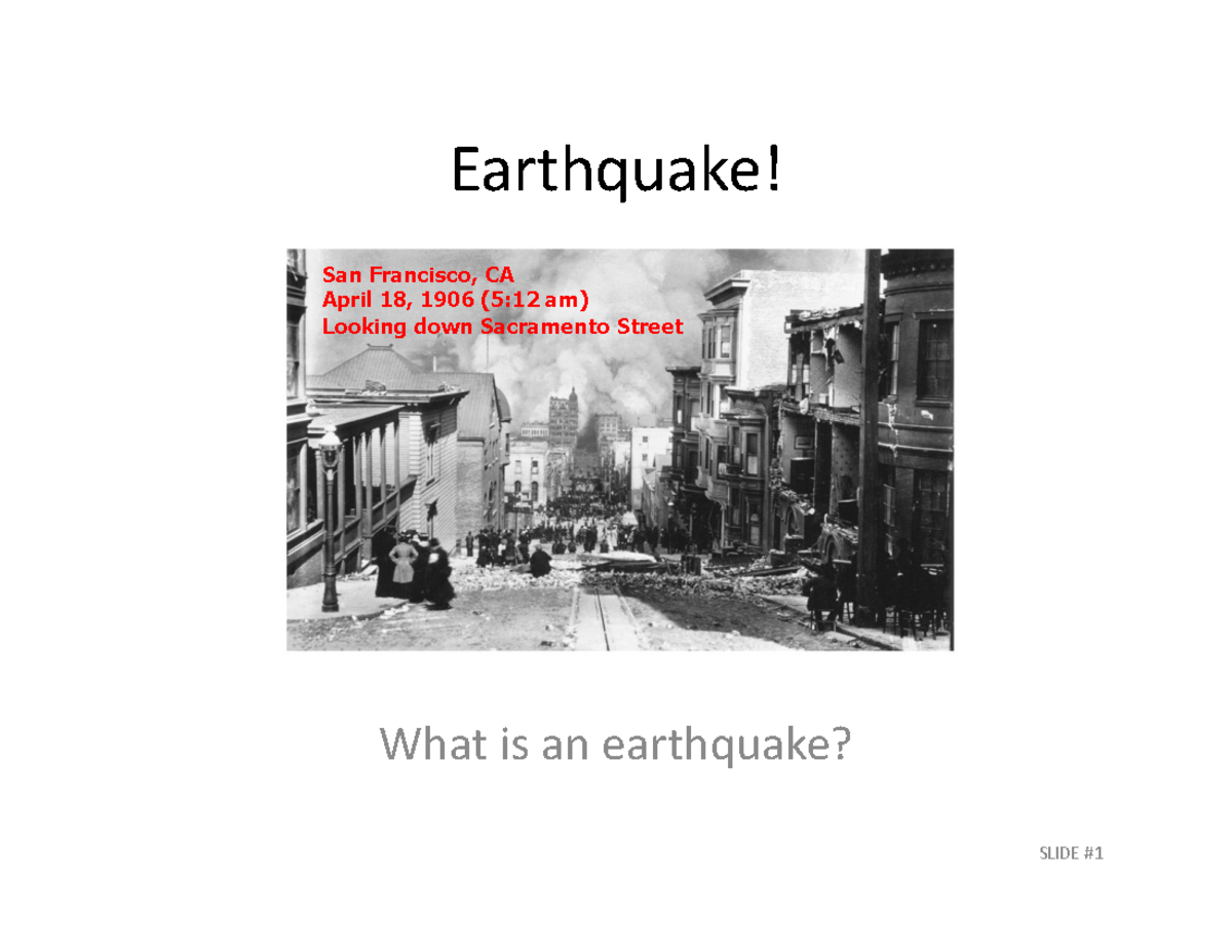 Quakes Slides - Answers and notes to Module Activity 4 - Earthquake ...