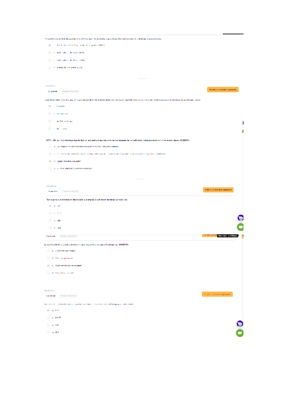 Planificación de proyectos - Examen semana 2 - Factor humano en la administración de proyectos ...