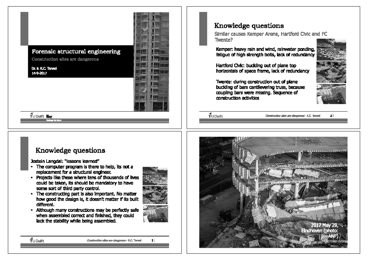 Lecture 2 - Forensic Structural Engineering - Studeersnel