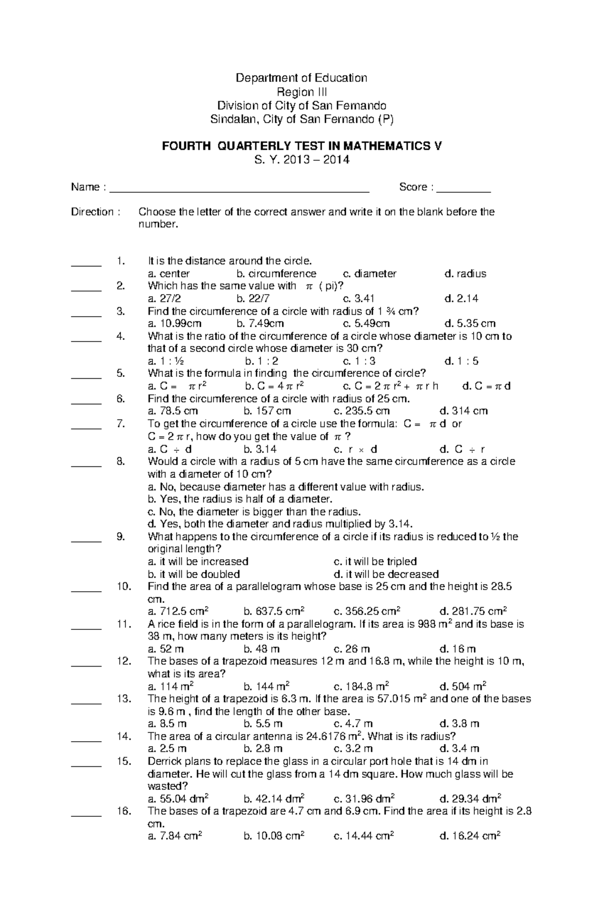360433565 Math G 5 - Math - Department of Education Region III Division ...