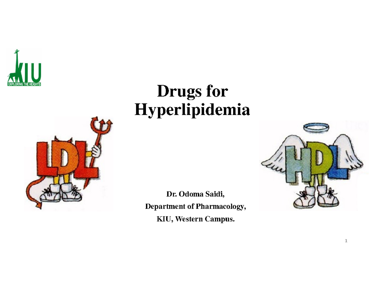 13. odama Hyperlipidemia Drugs, Jan-June, 2019 - Drugs for ...