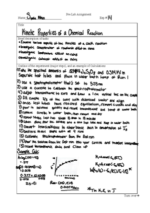 Pre Lab for Experiment 16 - ####### Pre-Lab Assignment ####### Name