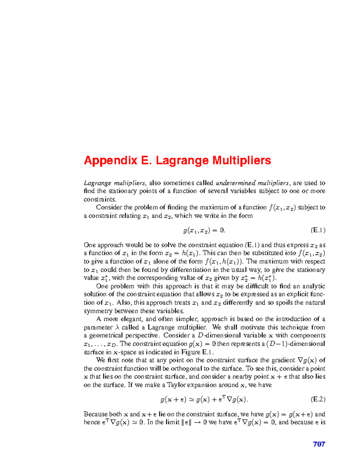 Practical - Appendix e. lagrange multipliers - Appendix E. Lagrange Multipliers Lagrange - Studocu