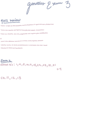 Genetics chapter 12-13 summary review - Chapter 12 essential Ideas ...