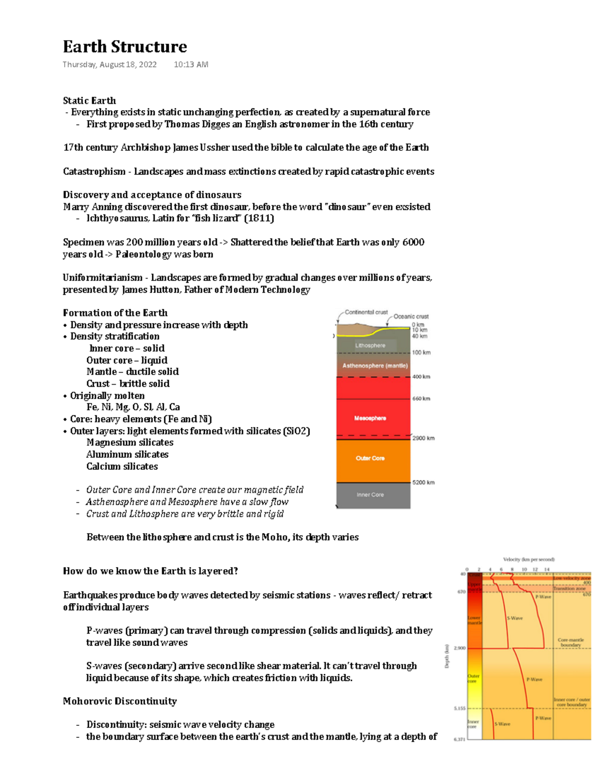Earth Structure - Static Earth - Everything exists in static unchanging ...