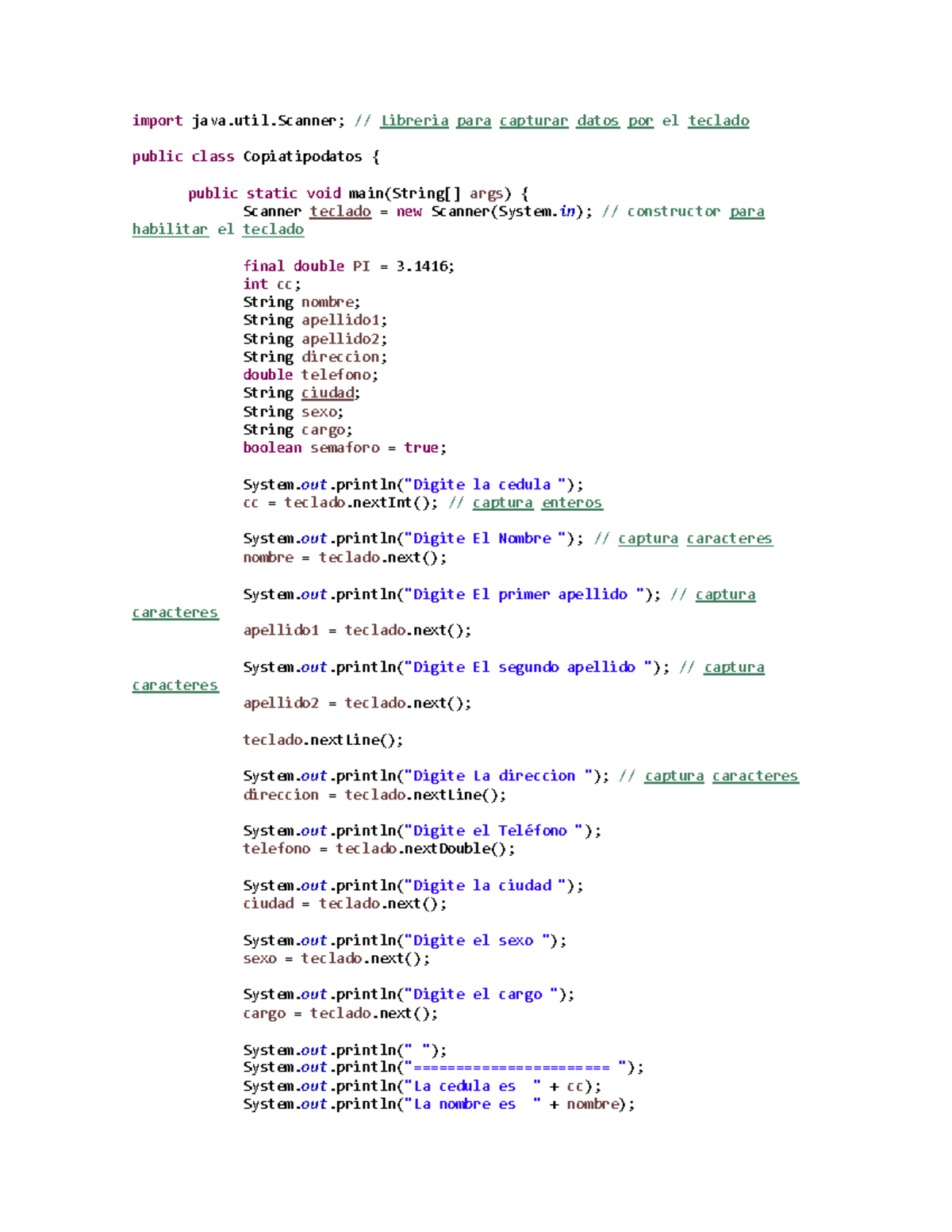 Algoritmo PARA Programa Basico DE Eclipse - import java.util ...