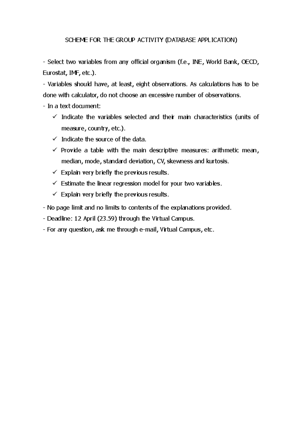 Scheme group activity database application - SCHEME FOR THE GROUP ...