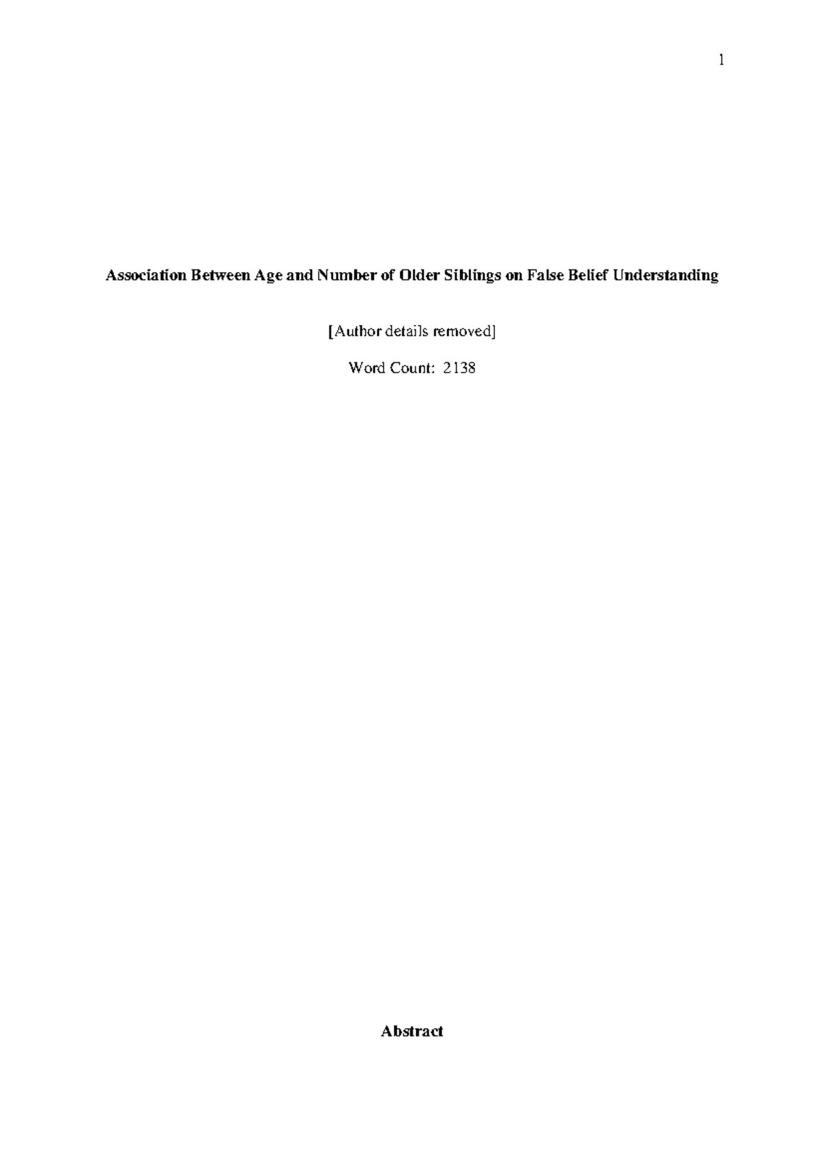 PSYC2000 8-sample 1 - Lab report sample - Warning: TT: undefined function: 32 Association ...