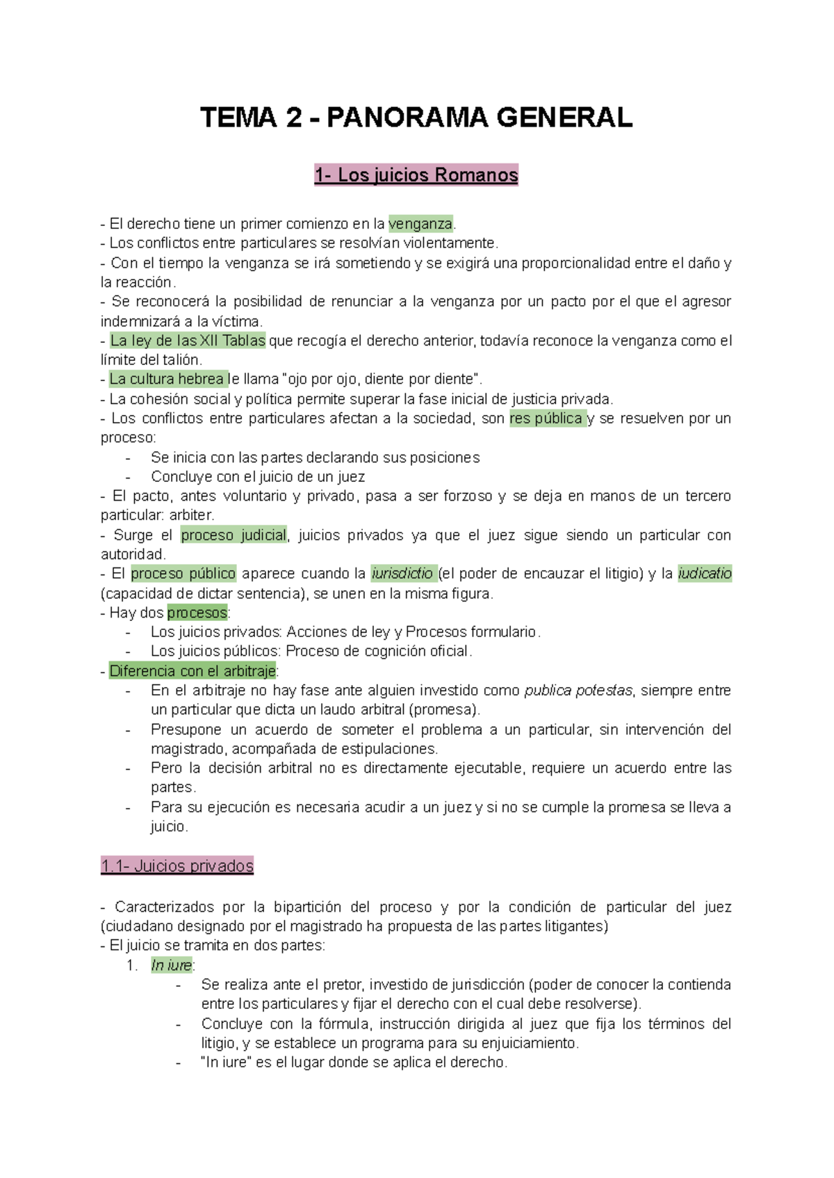 Tema 2 Romano - Resúmenes del libro y del profesor - TEMA 2 - PANORAMA ...