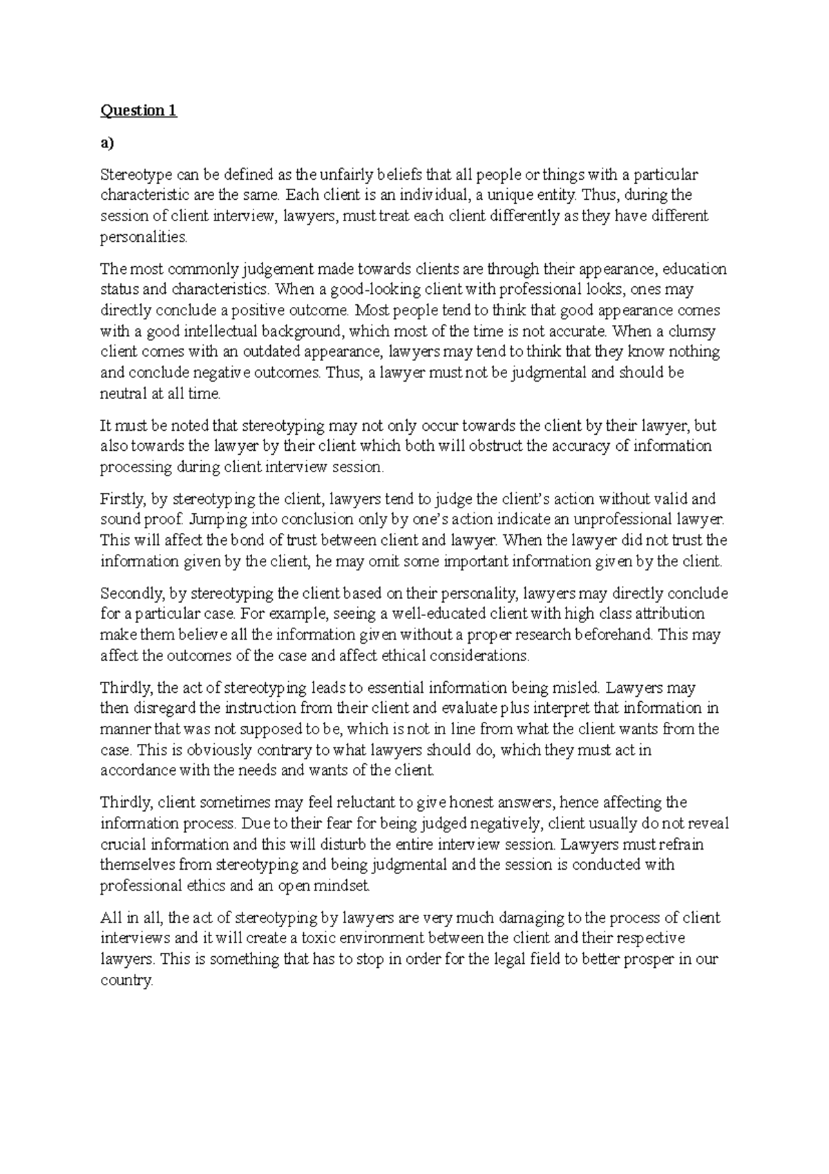 Answer Legal Skills 2018 (Multimedia University) - MMU - Studocu