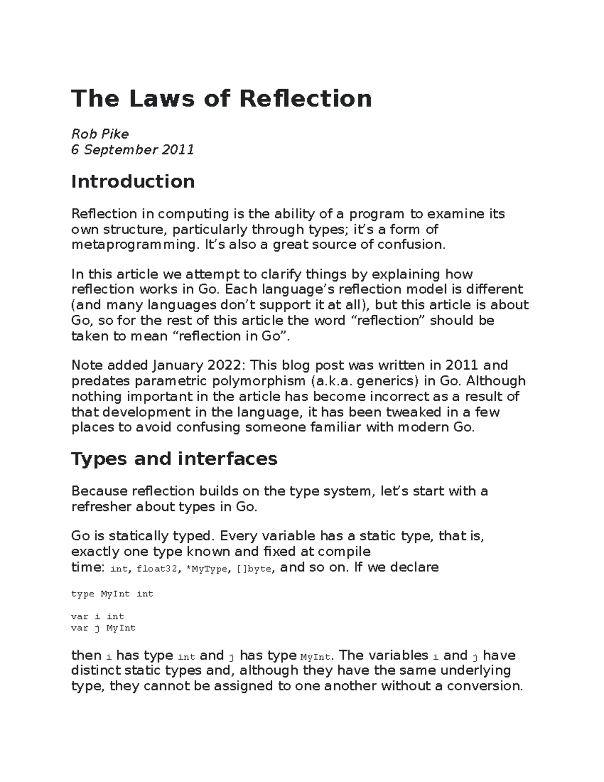 The Laws of Reflection - Computer technology essays - The Laws of ...