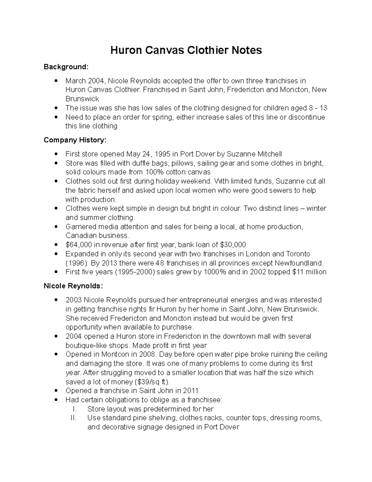 Huron Canvas Study Notes - Huron Canvas Clothier Notes Background ...