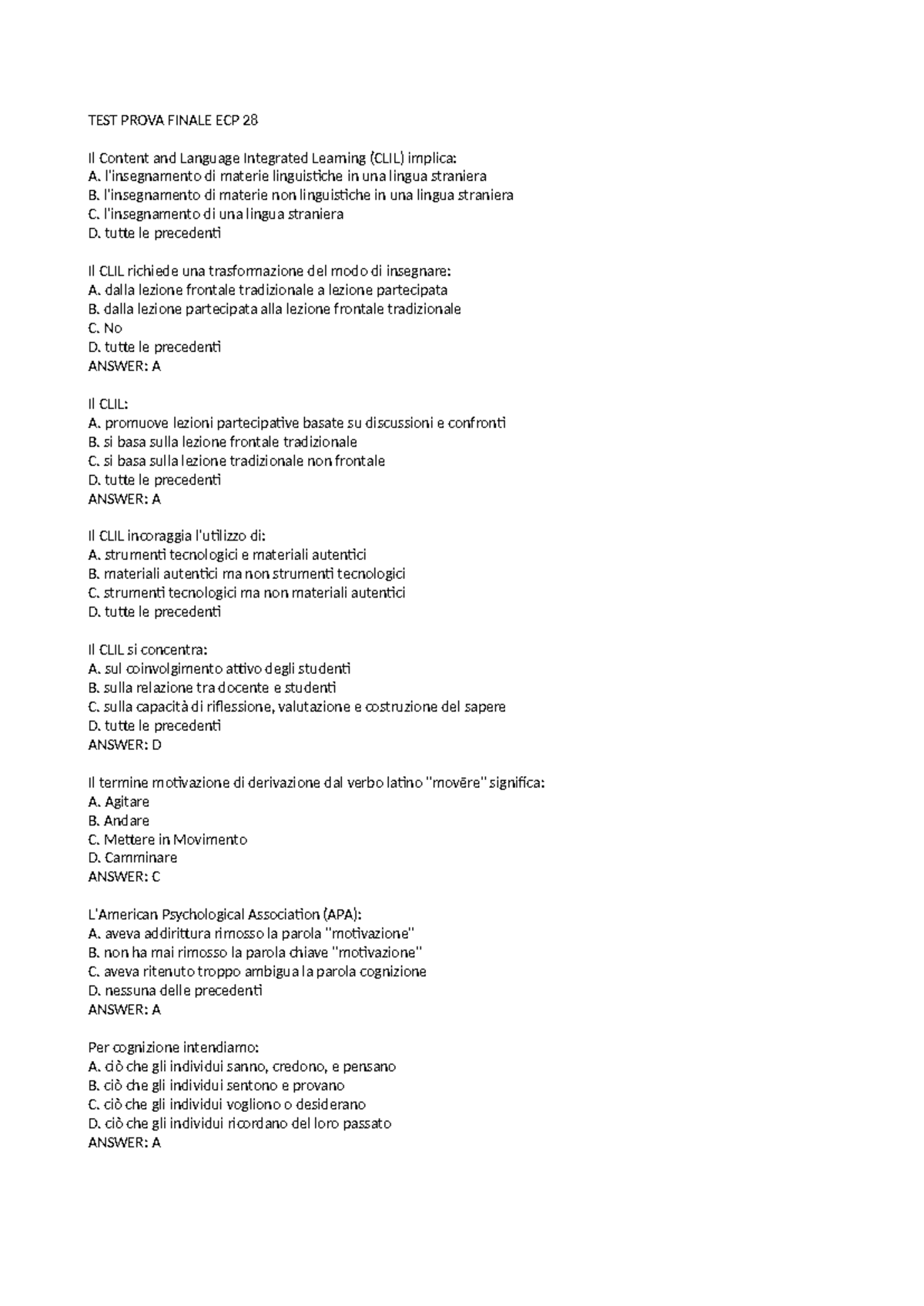 TEST Prova Finale ECP 28 TEDESCO - TEST PROVA FINALE ECP 28 Il Content ...