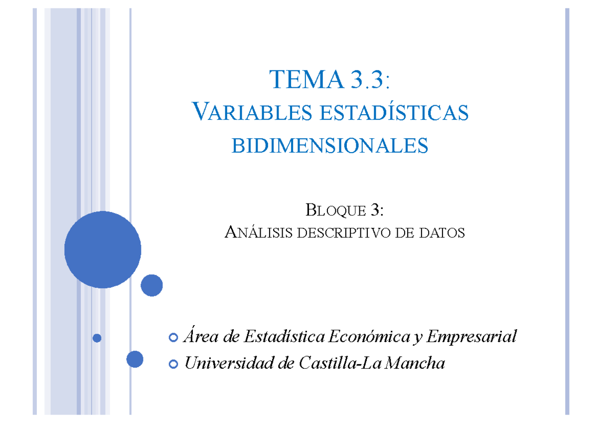 3.3- Variables estadísticas bidimensionales - Parte III ...
