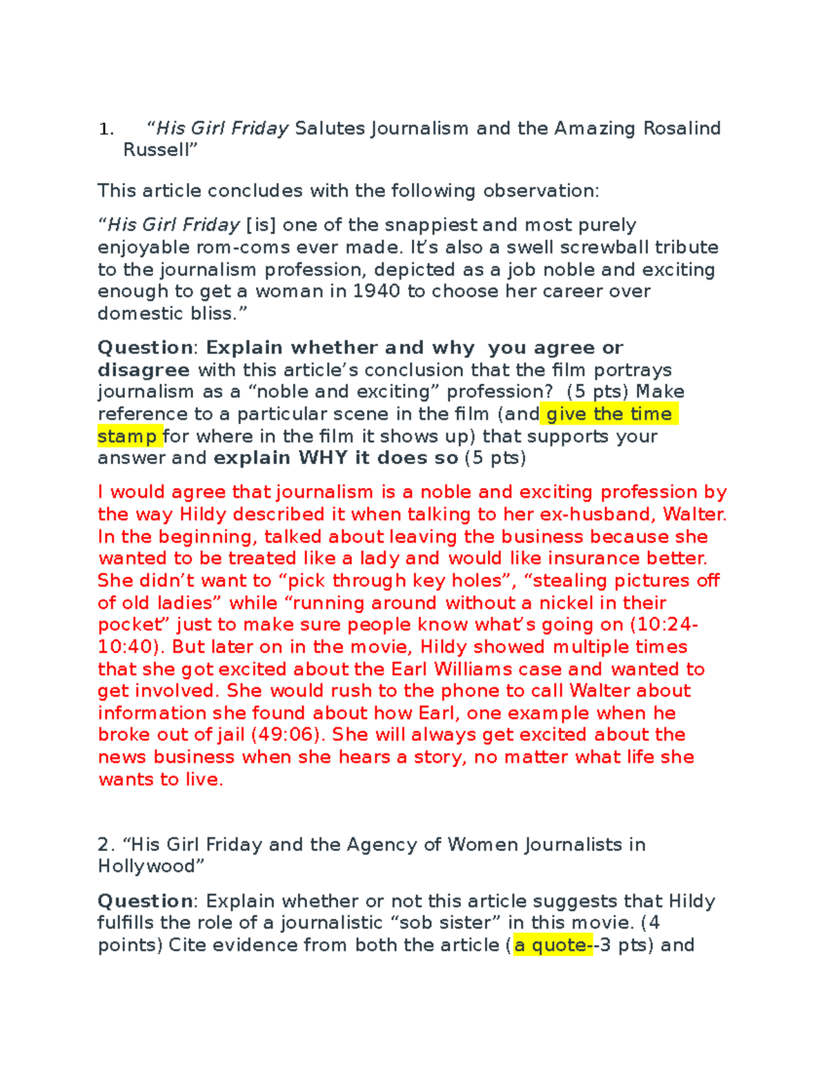 CR 5 - CR 5 - “His Girl Friday Salutes Journalism and the Amazing ...