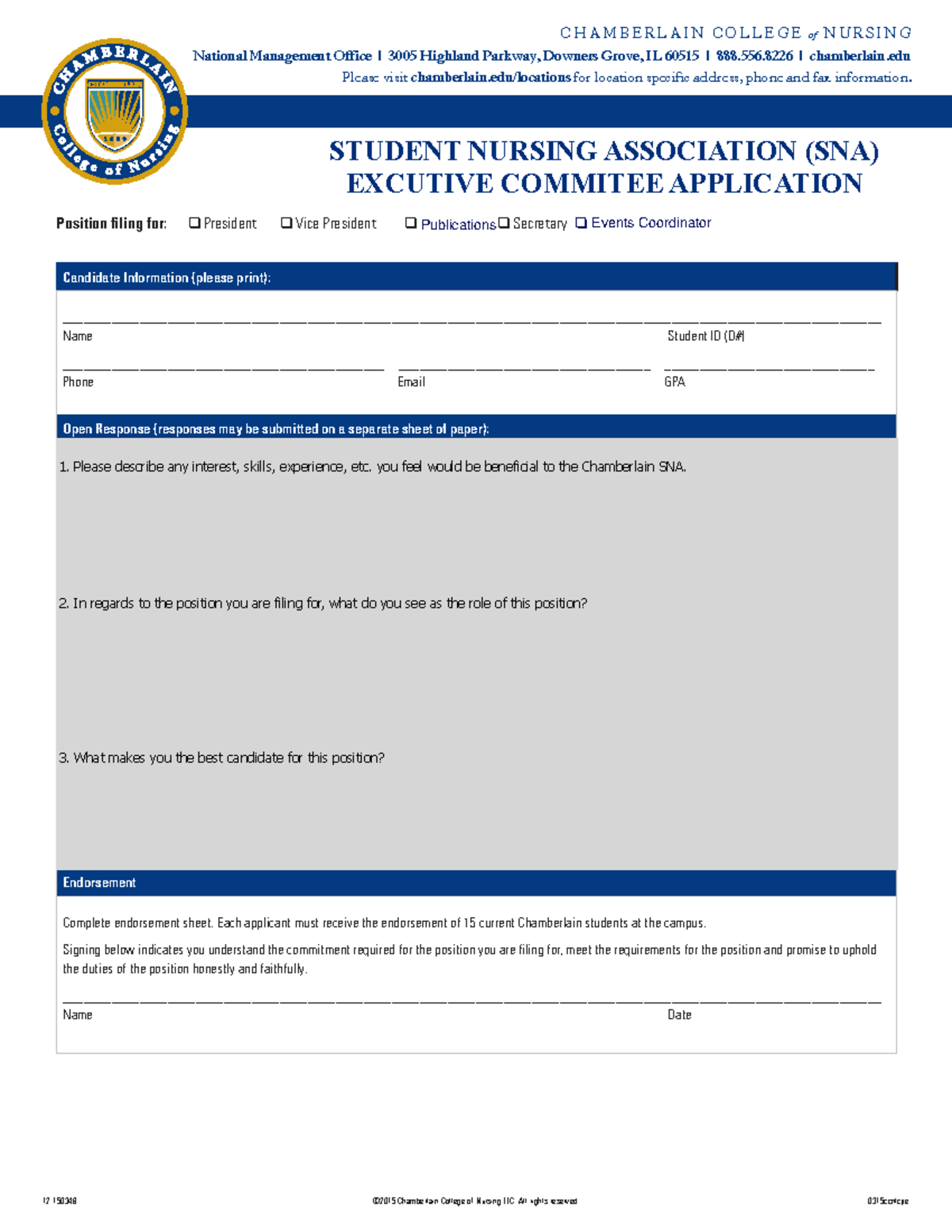 SNA Officer Application - STUDENT GOVERNMENT ASSOCIATION (SGA ...