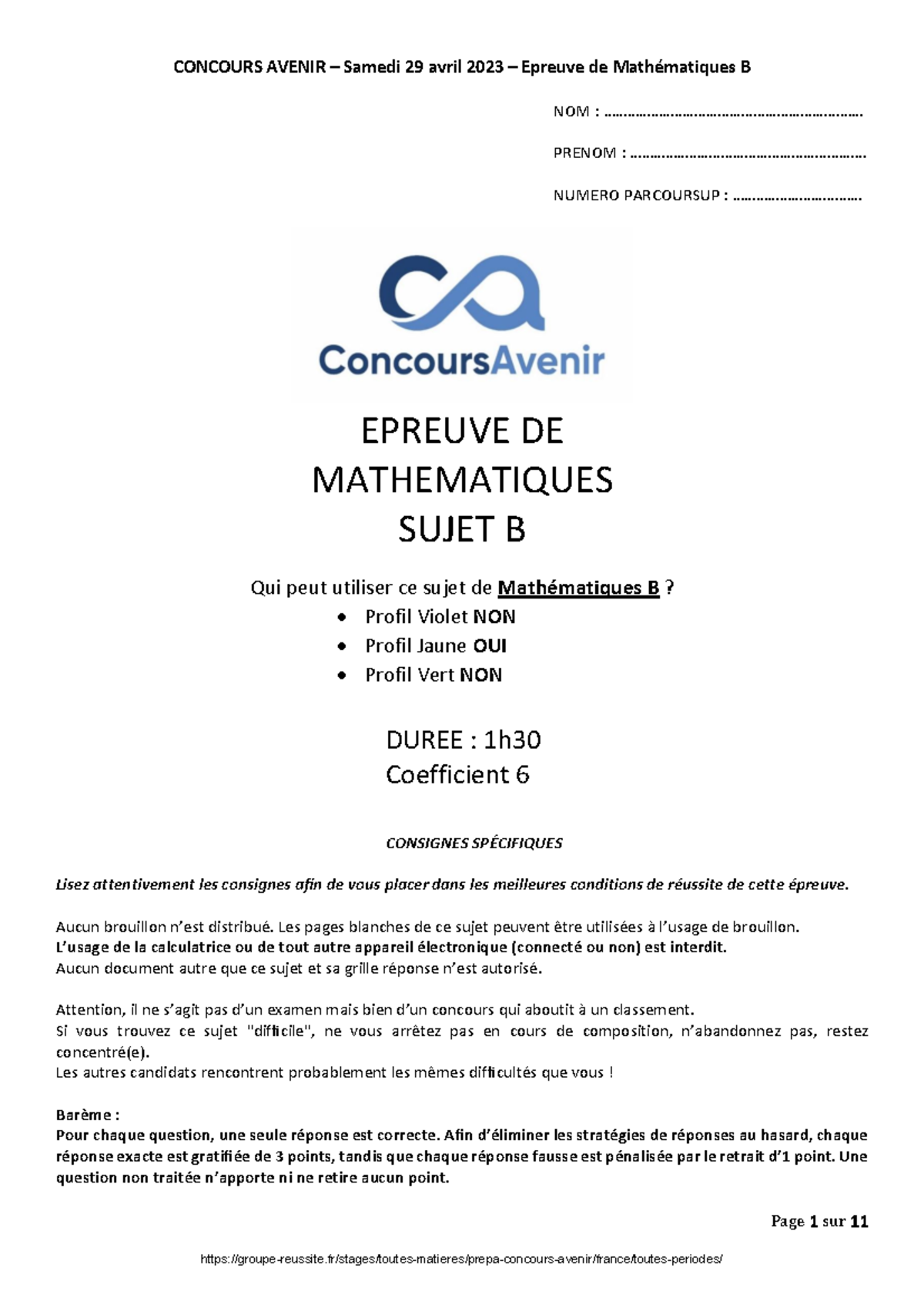 Résumé de maths astuces pour passer les concours d'accès aux grandes ...